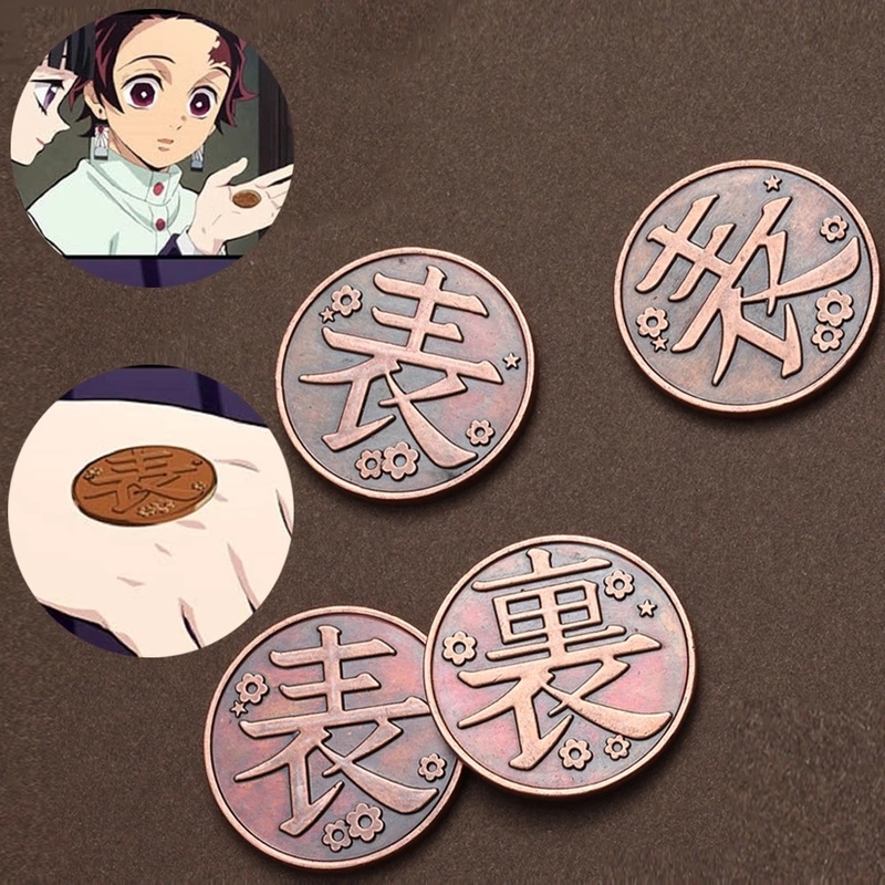 Anime Demon Slayer Coin Cosplay Tsuyuri Kanawo Kochou Shinobu Metal ...