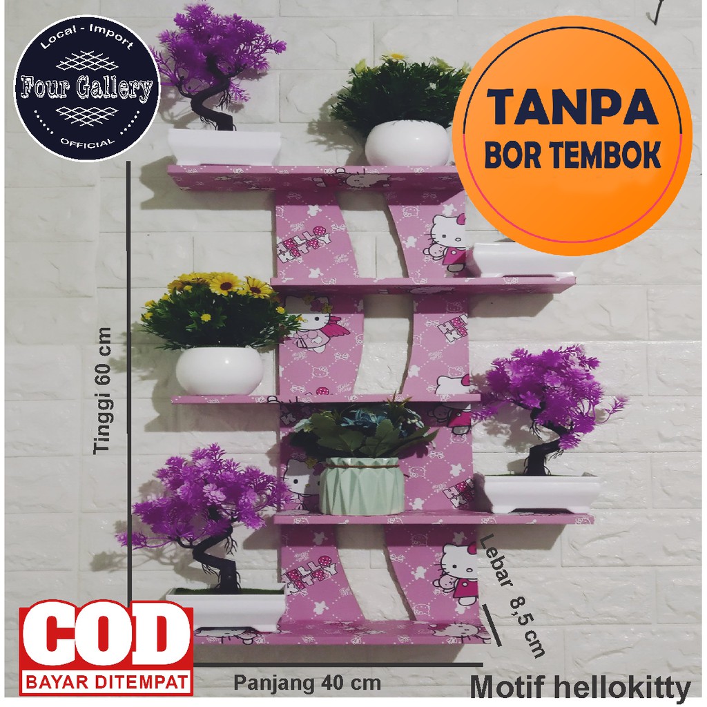 Rack HELLO KITTY 1 SET 5 Levels | Flower Rack | Character Rack | Shabby ...