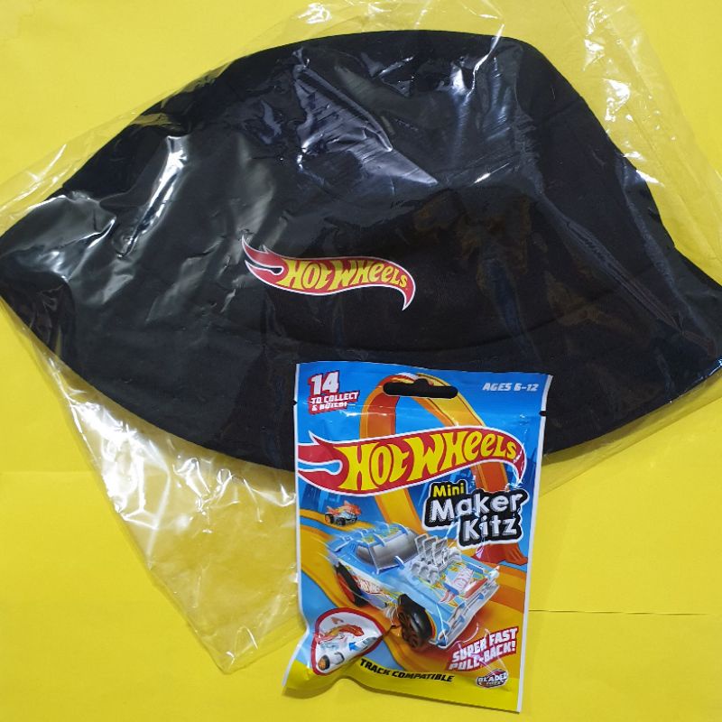 HOT WHEELS ORIGINAL BUCKET HAT ( KID SIZE / ADULT SIZE ) | Shopee Malaysia