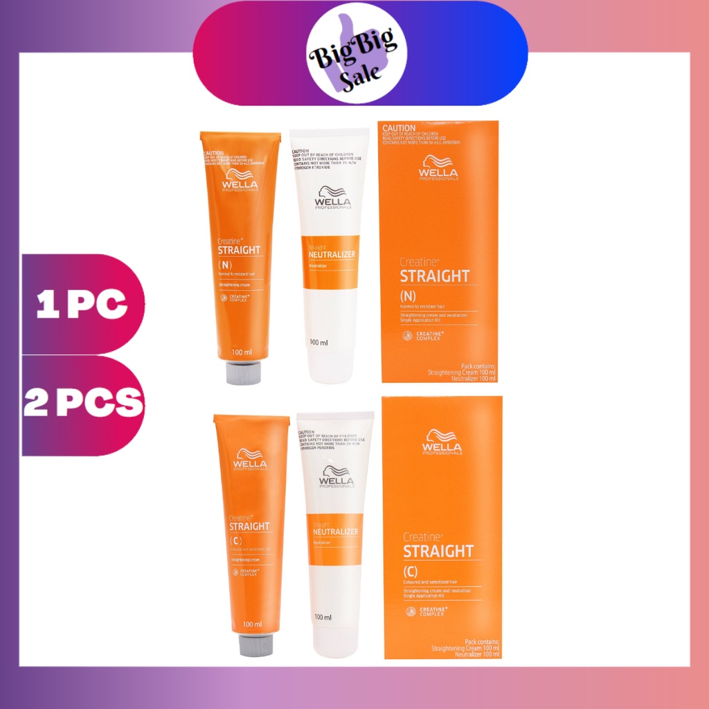 Wella Straight Hair Straightening Cream 100ml + 100ml ( N / C ) | Shopee Malaysia