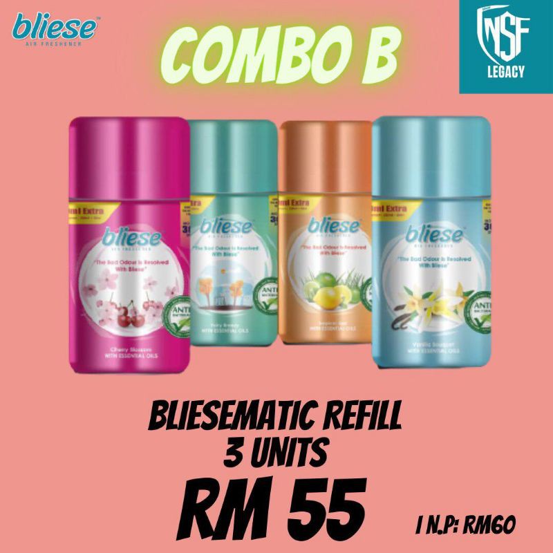 [🔥3 UNIT RM55🔥] Bliesematic Refill Original HQ💯 | Shopee Malaysia