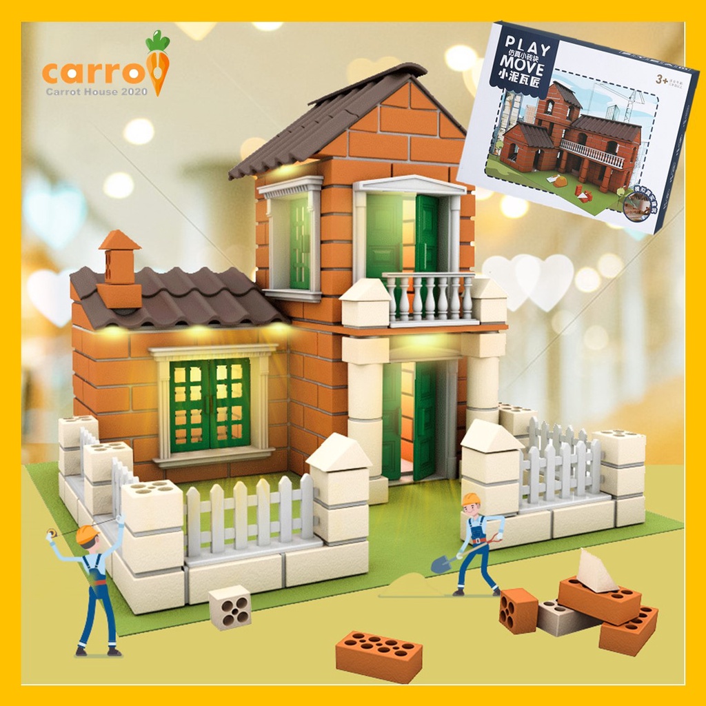 House Building Toy Kindergarten Handmade DIY Children's House Building ...