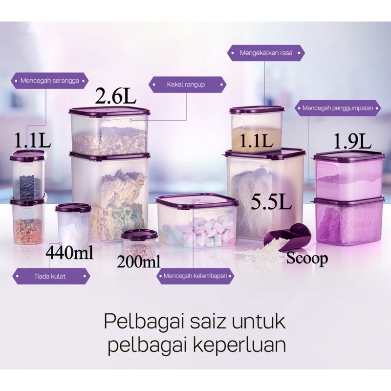 Tupperware Air Tight Container/Modular Mates/Smart Oval/Modular Mate ...