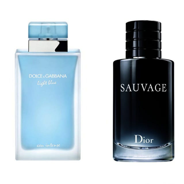 [ORIGINAL] DIOR SAUVAGE EDT MEN & D&G LIGHT BLUE EAU INTENSE EDP WOMEN ...