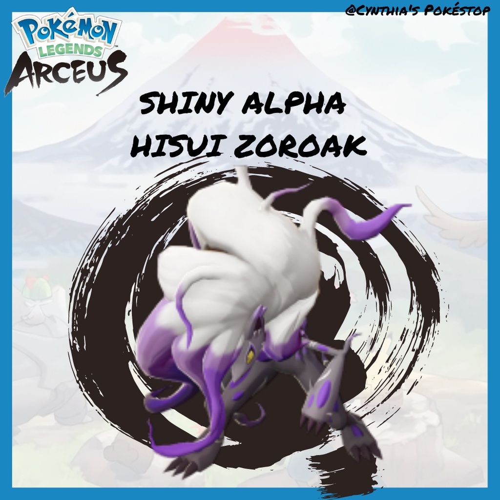 Pokemon Legends | Maxed EV Shiny Alpha Hisuian Zoroark | Shopee Malaysia