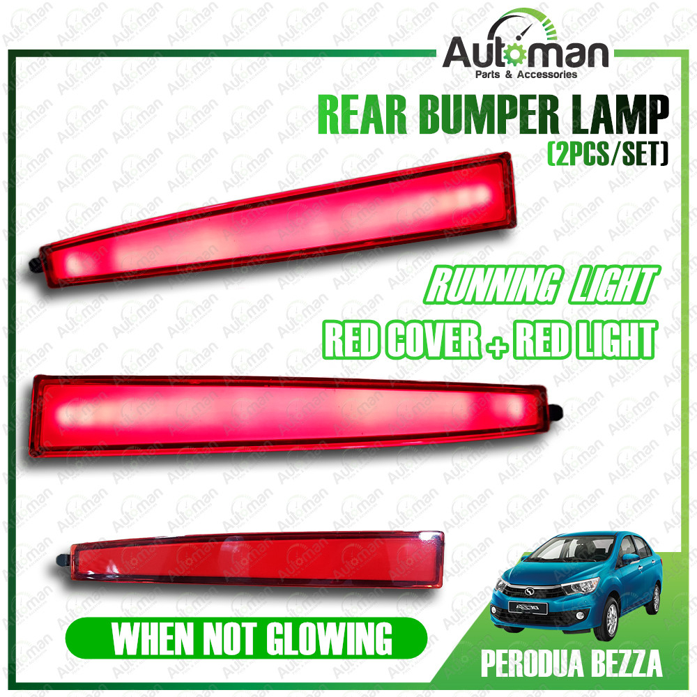 Perodua Bezza LED Rear Bumper Running LED Brake Lamp Light Warning ...