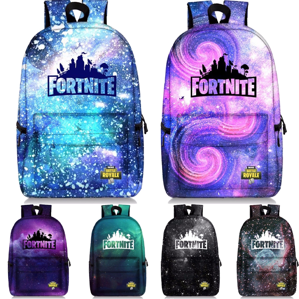 Kids Girls Backpack Fortnite Battle Zip Outdoor Causal | Shopee Malaysia