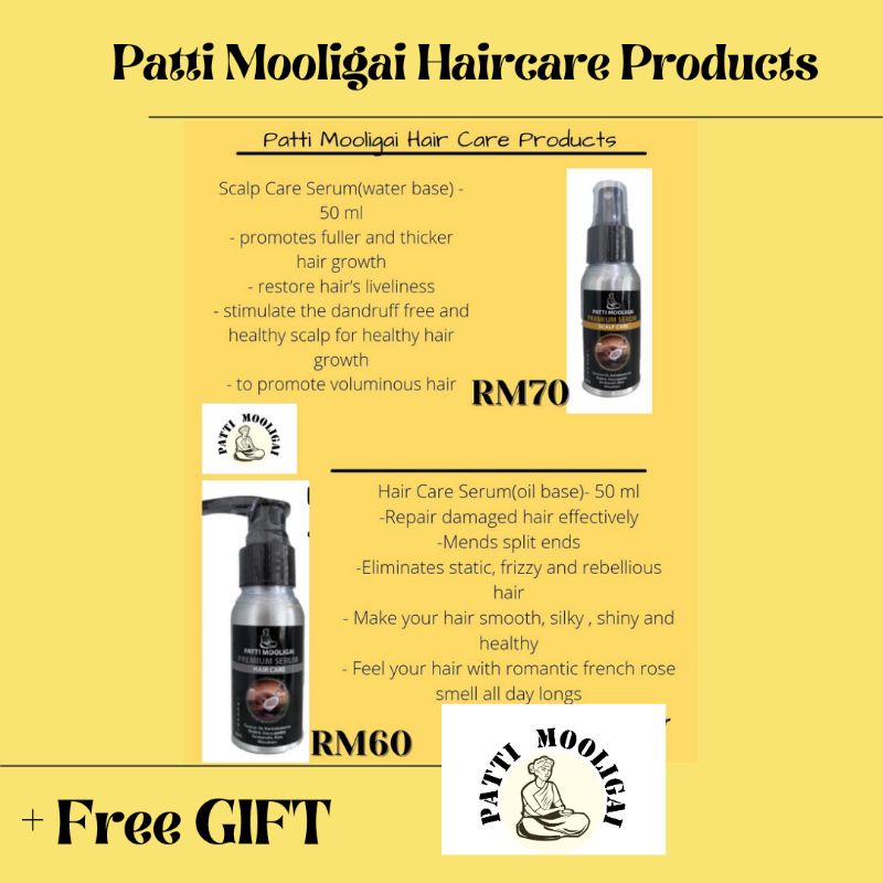 Patti Mooligai Hair Care Products (Hair Oil, Serum, Shampoo ...