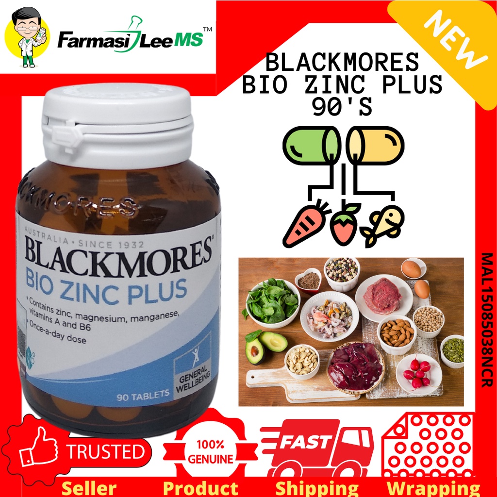 Blackmores Bio Zinc Plus (90's) (Exp 09/2025) | Shopee Malaysia