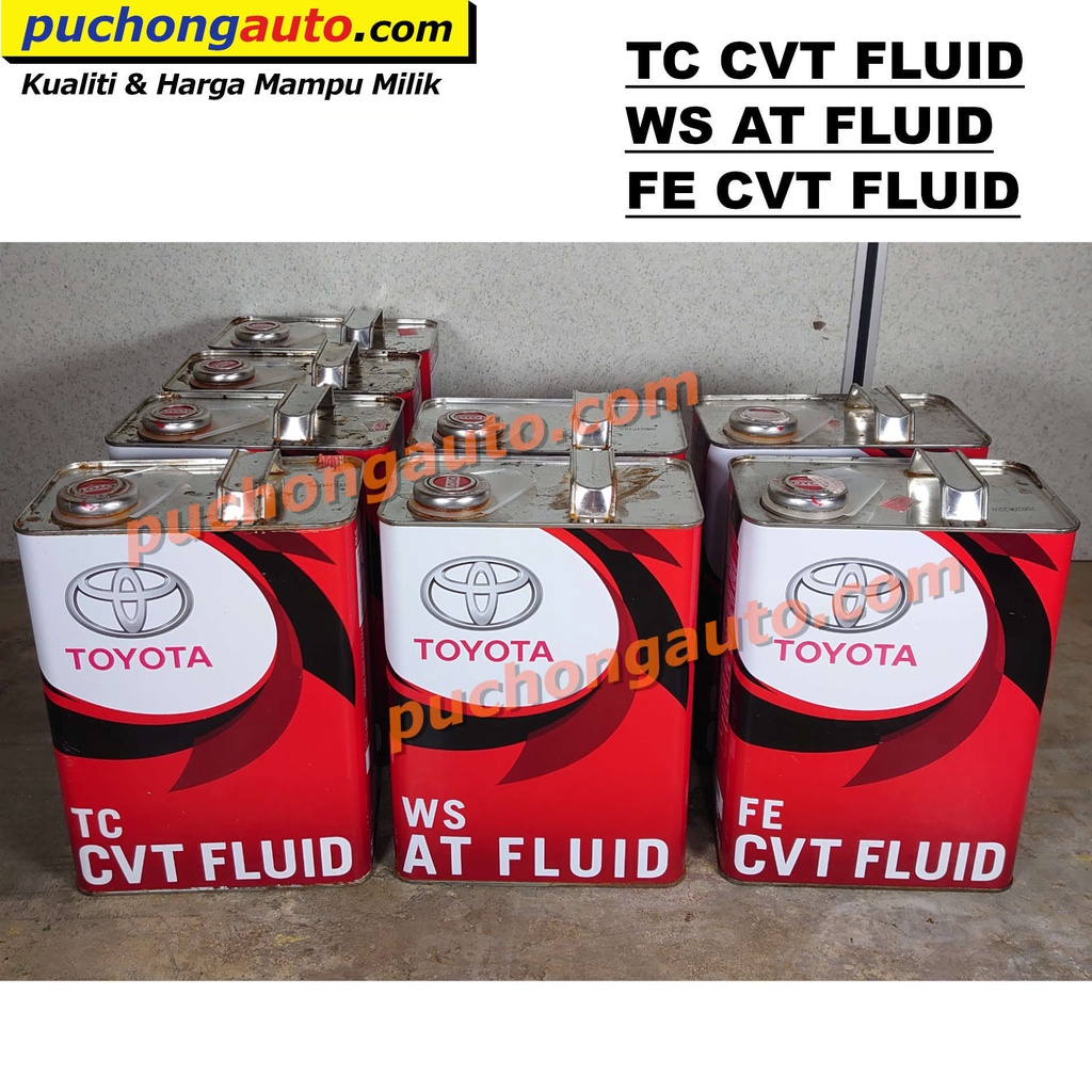 CLEAR STOCK - ATF Toyota TC CVT FE CVT WS AT FLUID - Original Toyota 4L ...