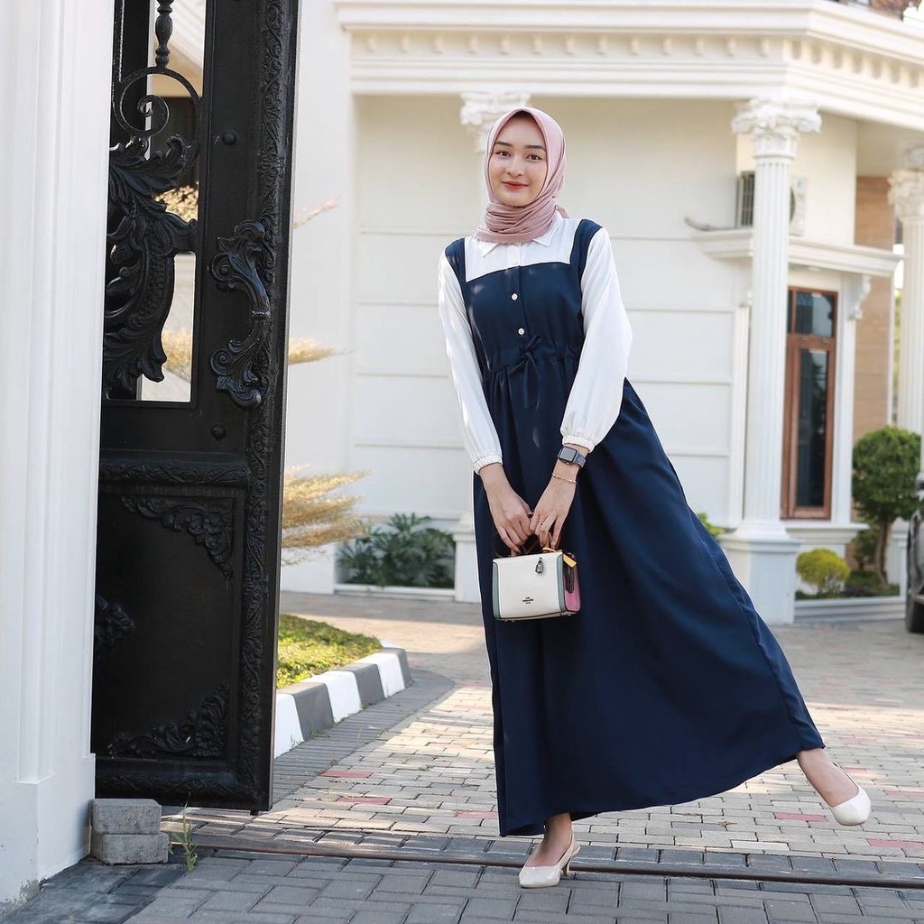 HITAM Gamis aora maxi latest gamis Women's tunic tunic teenage gamis ...