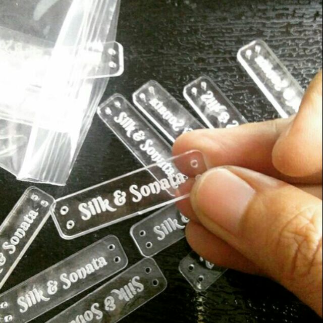 Transparent White Acrylic Label | Shopee Malaysia