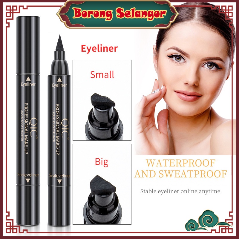 🔥ready stock🔥 Magic Eyeliner 2in1 With Stamp Black Easy Eyeliner Wing ...