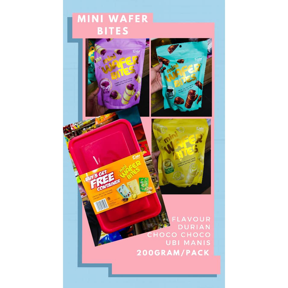 WAFER😍DEKA MINI WAFER BITES (200grm) | Shopee Malaysia