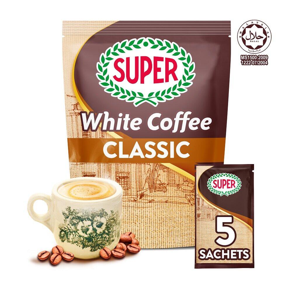 SUPER Instant 3in1 White Coffee, 5 sachets [HALAL] | Shopee Malaysia