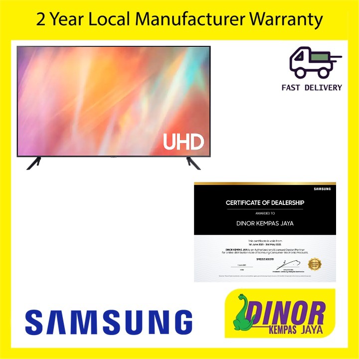 Samsung 50 inch AU7000 4K UHD Smart TV UA50AU7000KXXM NEW UA ...