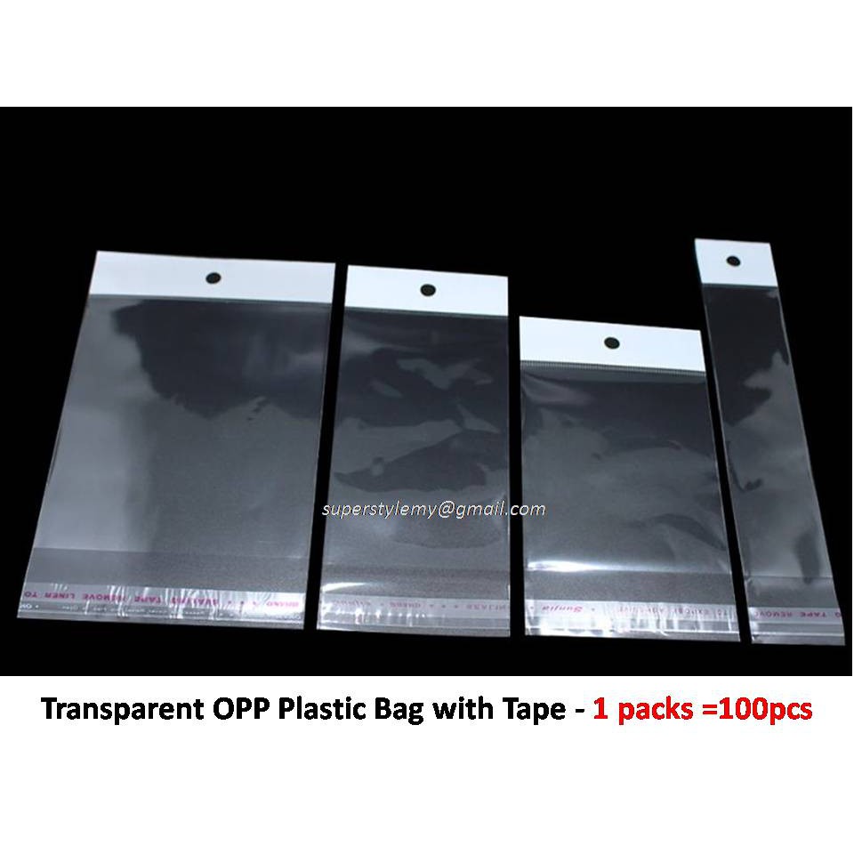 1 pack(100pcs) or 2packs(200pcs) or 3 packs(300pcs) OPP Self Adhesive ...