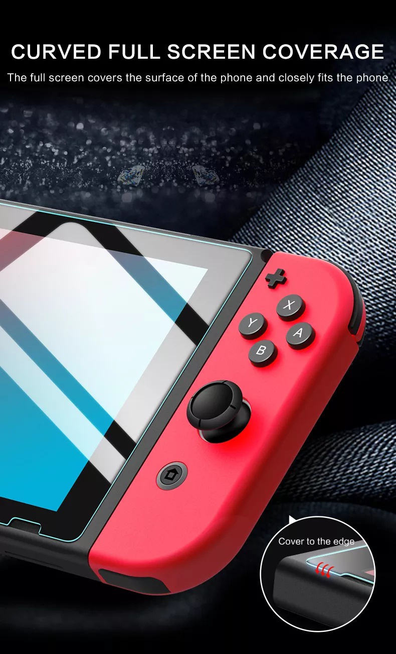 SmartDevil NS Screen Protector For Nintendo Switch OLED / Switch lite / Switch V2 Full Coverage ...