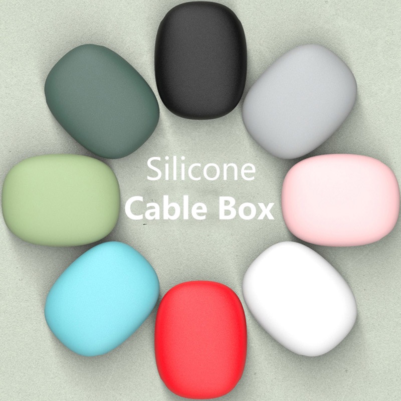 Multifunction Universal Silicone Data Cable Earphone Storage Box ...