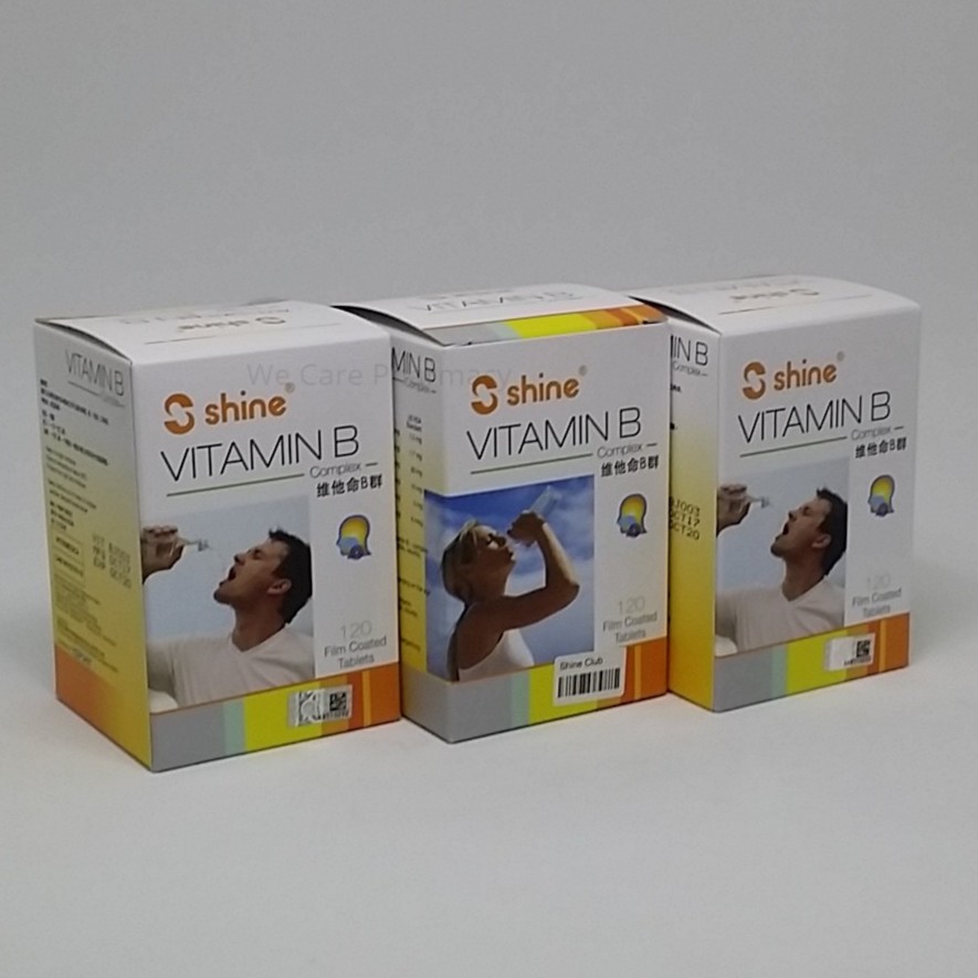 Shine Vitamin B Complex Film Coated Tablets 3x120's | Shopee Malaysia