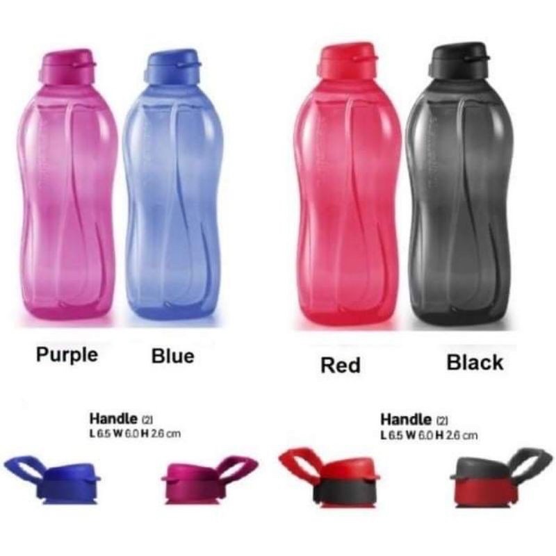 Tupperware Giant Eco Bottle 2L (2pcs)/ Botol Air Besar Kapasiti 2 Liter ...