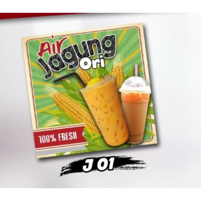 Sticker Air Balang ️Air Jagung Flavour ️ (Didatangkan dengan design ...