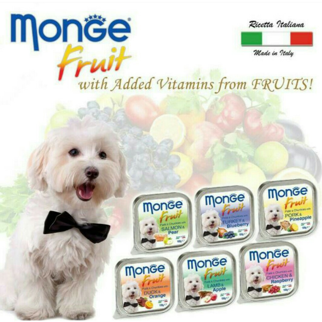 Monge Fruits Tray Wet Food (Dogs) 100gm | Shopee Malaysia