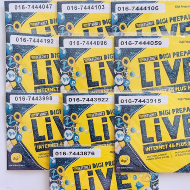 READY STOCK~DIGI VIP NUMBER Prepaid LiVE SIM Pack | Shopee Malaysia