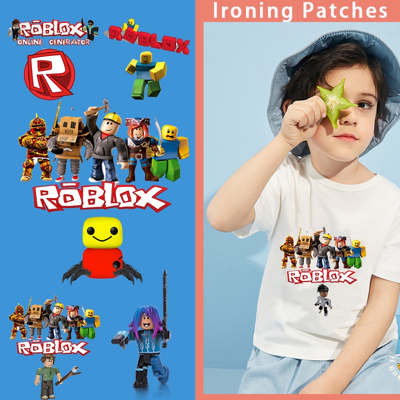 Roblox Cartoon Character Ironing Heat Transfer Clothing Sticker DIY ...