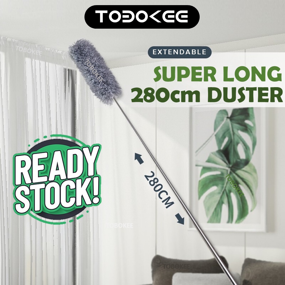 Super Long 280cm Microfiber Duster Bulu Ayam Panjang Premium Extendable ...
