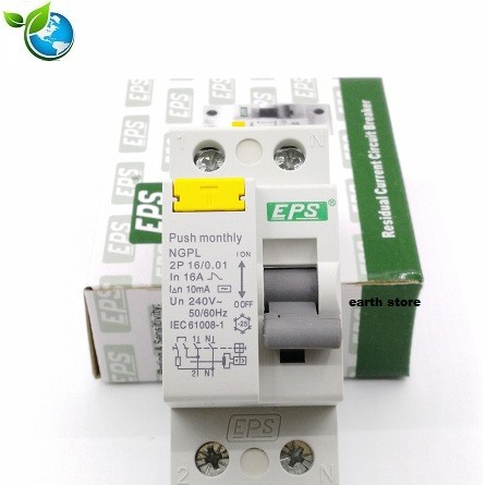 EPS 2 POLE RESIDUAL CURRENT OPERATED CIRCUIT-BREAKER (RCCB / ELCB) | Shopee Malaysia
