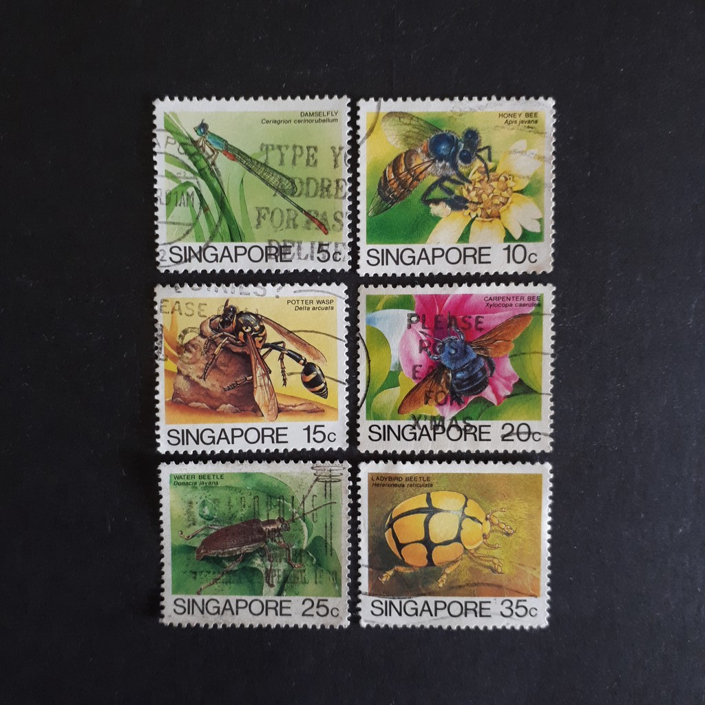 1985 Singapore Insects Stamp ( 6v ) | Shopee Malaysia