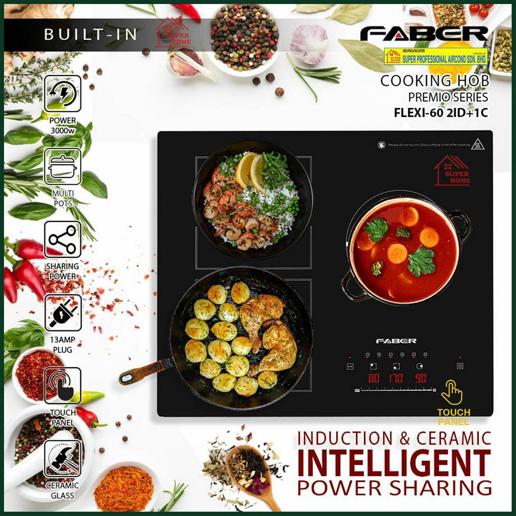 Faber Ceramic Induction Cooker PREMIO FLEXI-60 2ID+1C | Shopee Malaysia