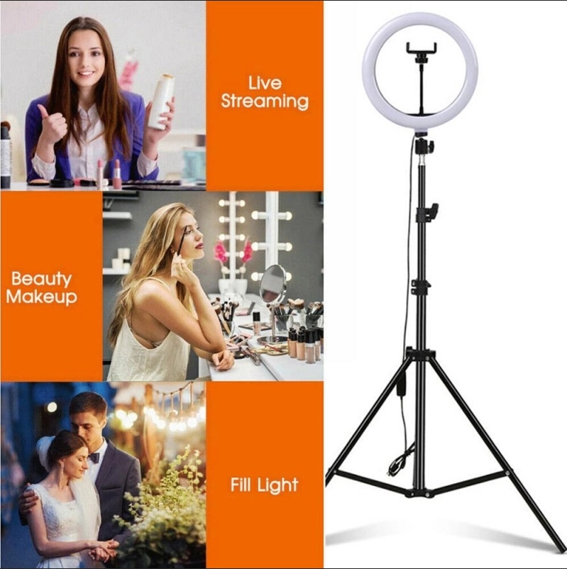 Video Lights Dimmable Light Selfie LED Ring Light USB Ring Lamp With ...
