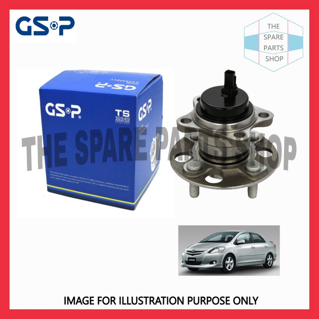 TOYOTA VIOS NCP93 (ABS) REAR WHEEL BEARING HUB GSP (9400087-GSP ...