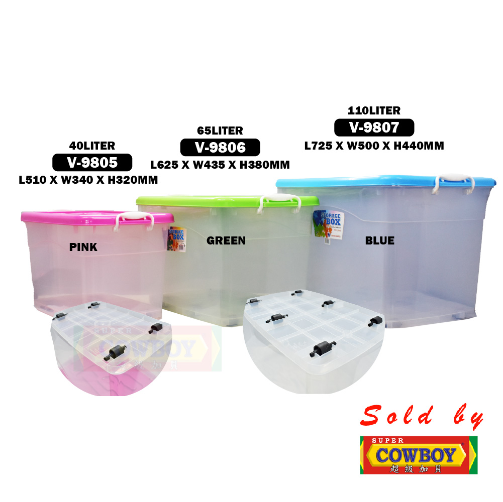 (50 & 80Liter) Storage Box With Wheel / Bekas Simpanan Dengan Roda ...