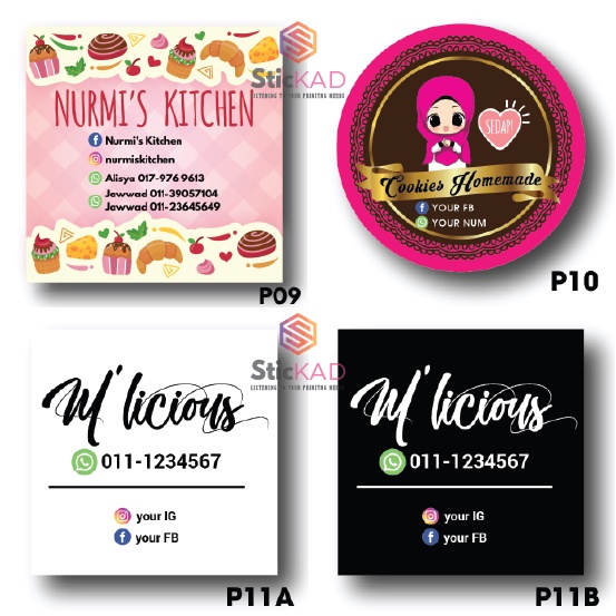 (85PCS) STICKER PRODUK LABEL BALANG KUIH TAUHU BERGEDIL STICKER ...