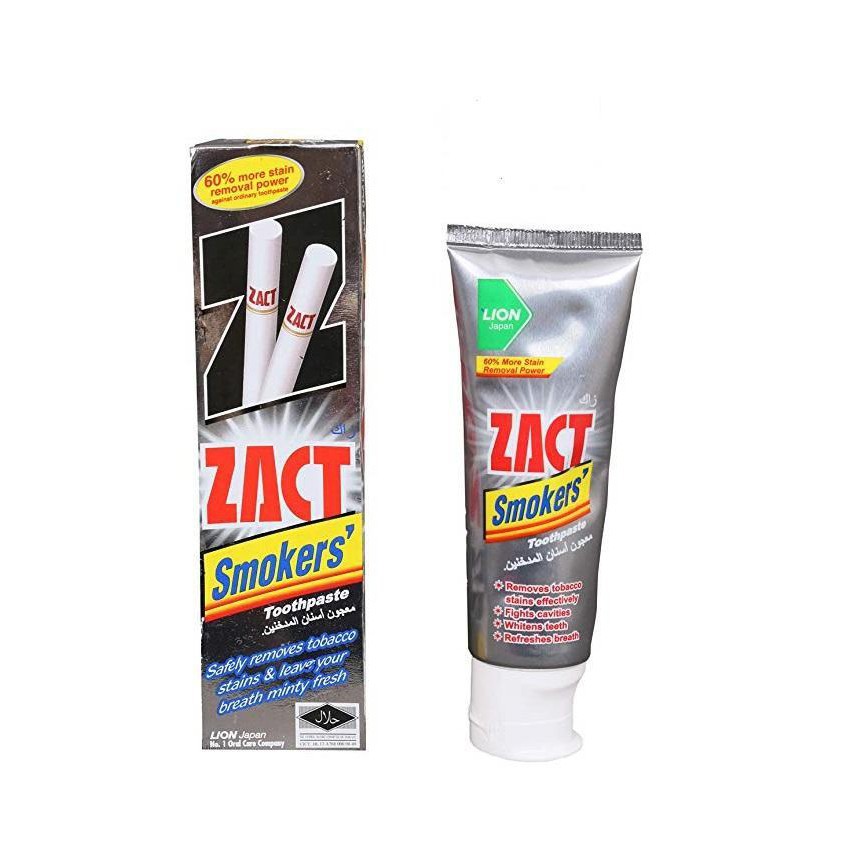 ZACT SMOKERS TOOTHPASTE / WHITENING 150G (Ubat Gigi Untuk Penghisap Rokok) | Shopee Malaysia