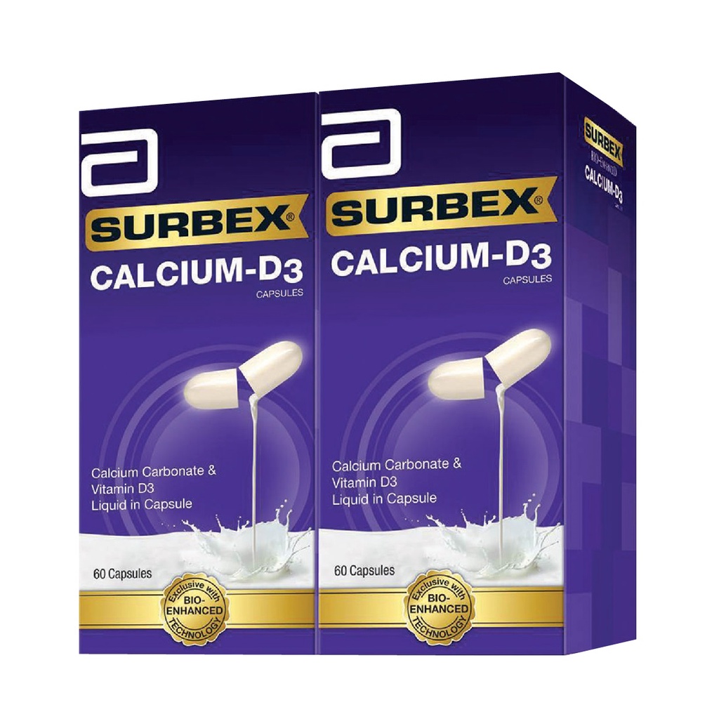SURBEX Calcium-D3 Capsules (60's/bot) / (2x60's/set) | Shopee Malaysia