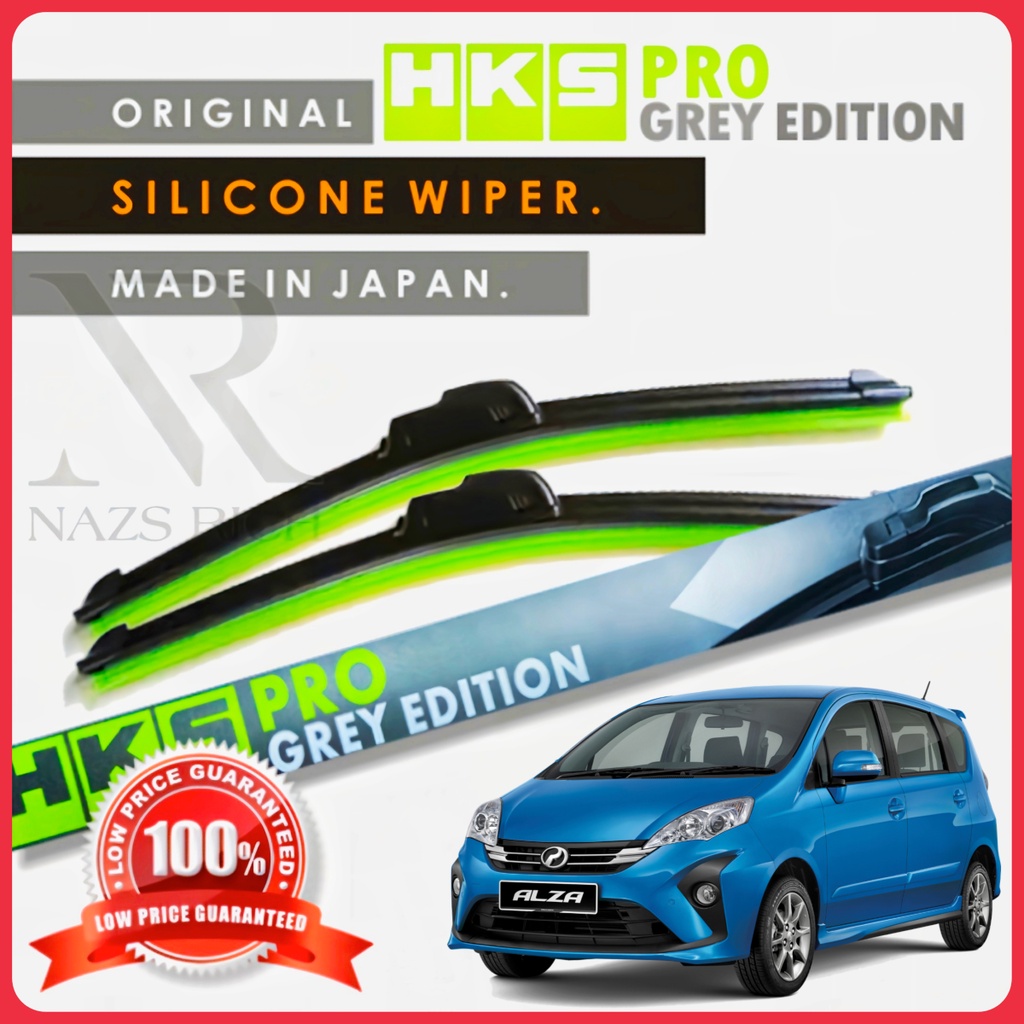 PERODUA ALZA Wiper Silicone HKS PRO Original 1 Pair Size (24"/16") alza ...