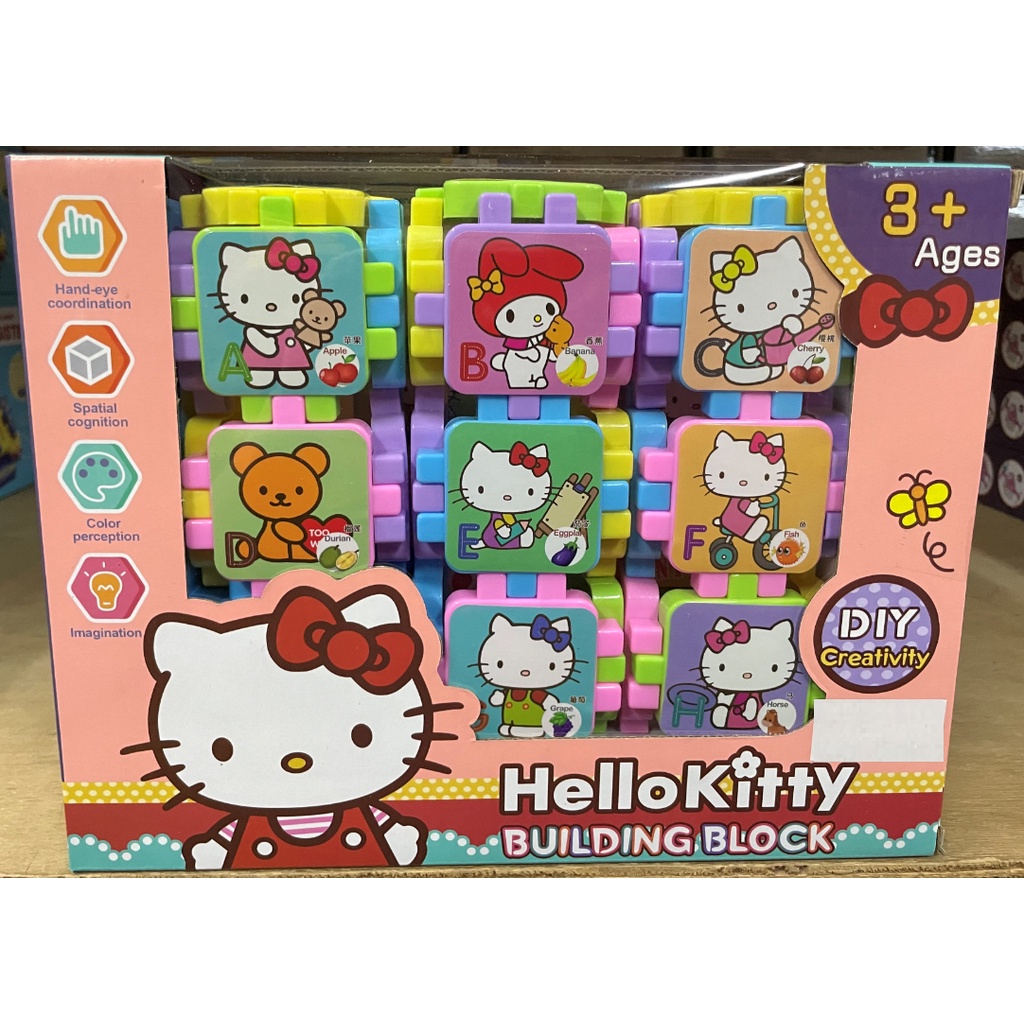 Hello Kitty Blocks Educational Toys Series For Kids | Shopee Malaysia