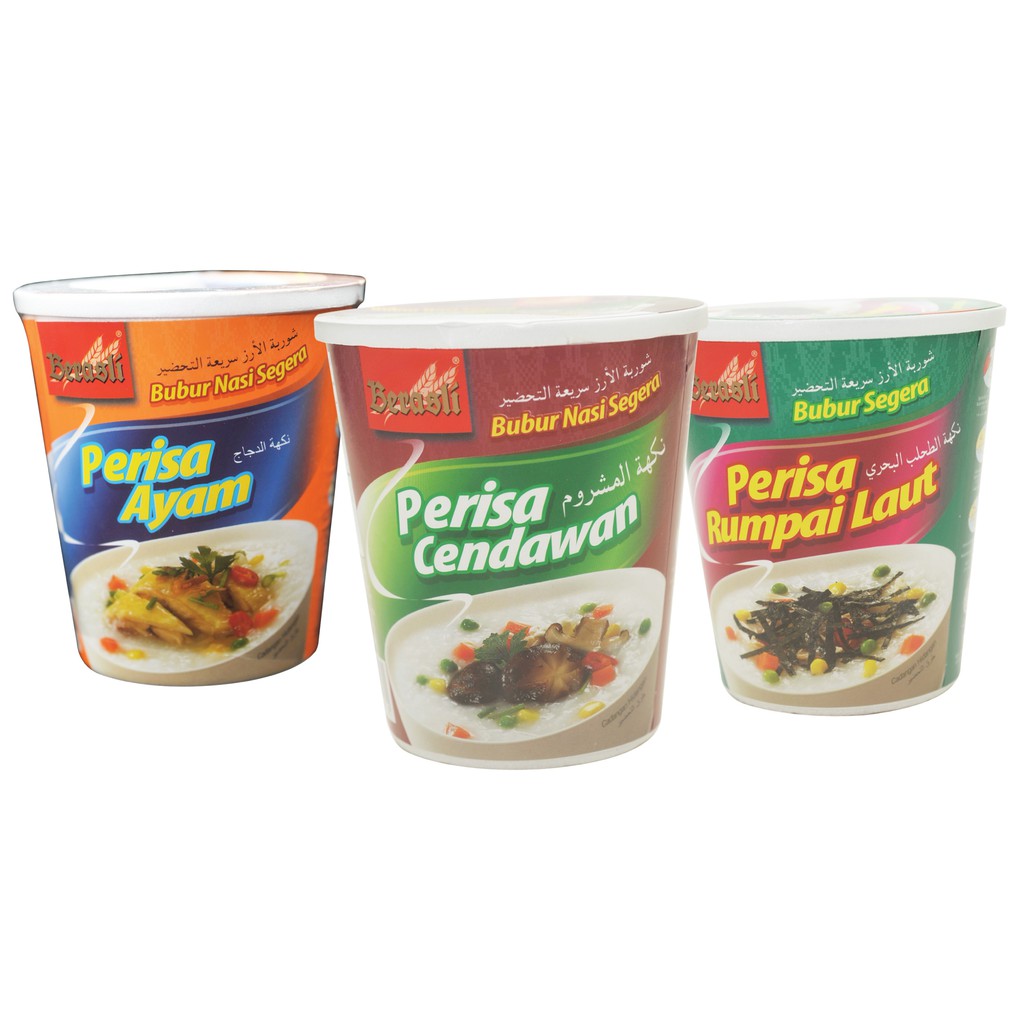 BUBUR NASI SEGERA BERASLI (40gram x 24 Cup) / 1 carton | Shopee Malaysia
