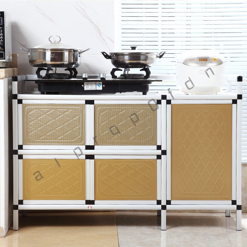 Kitchen Cabinet Simple Stove Cabinet Gas Cabinet Assembly Aluminum ...