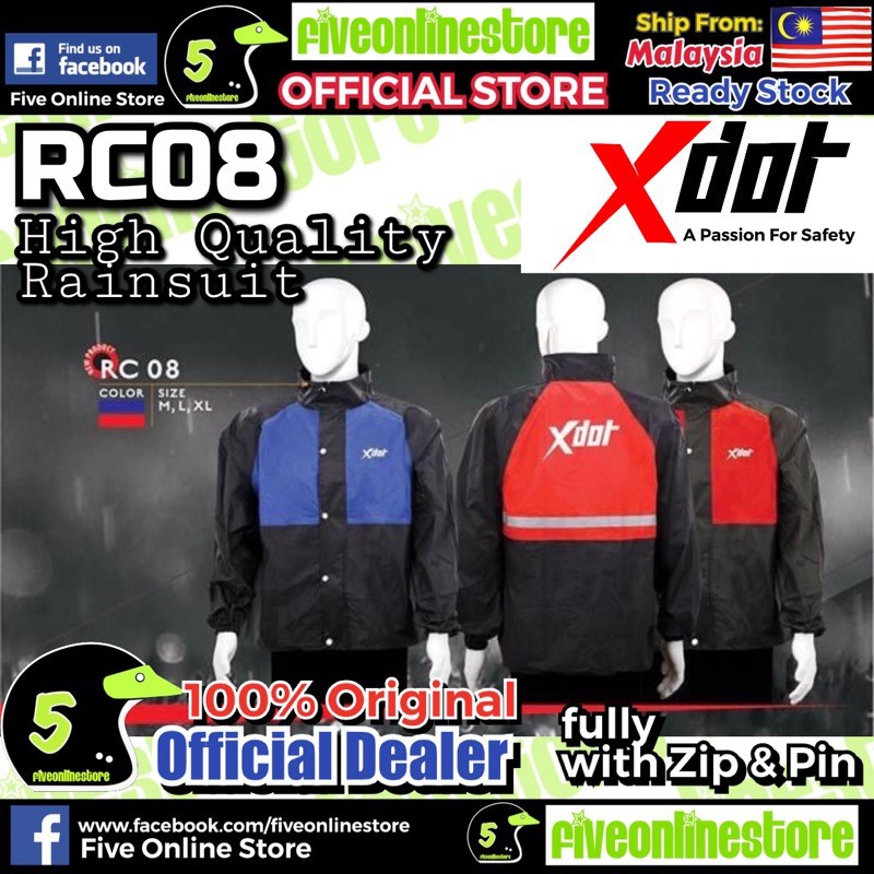 raincoat motorcycle poncho raincoat foxdry raincoat XDot RC08 Motorcycle Raincoat ORIGINAL Baju ...
