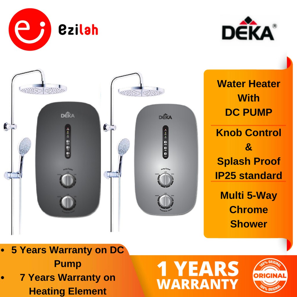 Deka Water Heater with Rain Shower DC Pump PRO80 | Shopee Malaysia