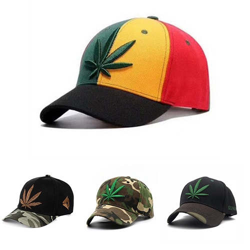 Ready stock】Korean embroidered maple leaf baseball cap unisex Snap back ...
