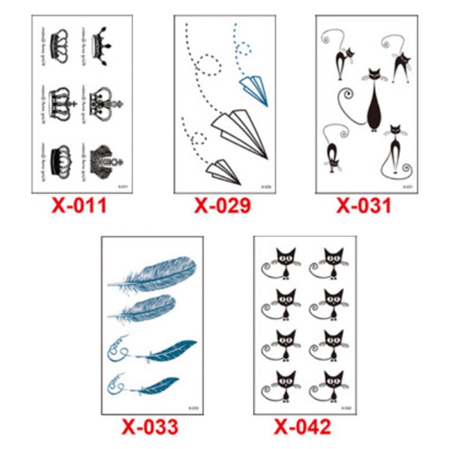 (Selected Samples) TATOO STICKERS - MINI FAKE TATTOO SET | Shopee Malaysia