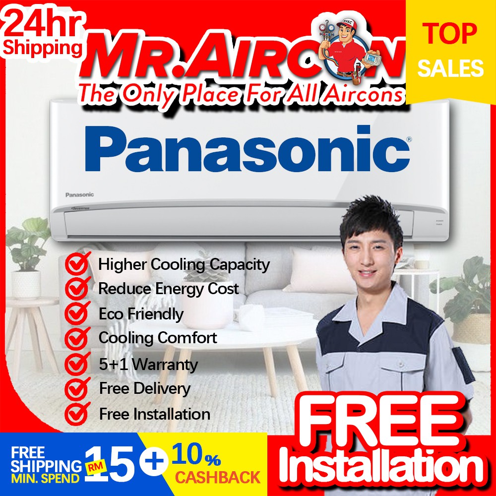 PANASONIC R32 Non Inverter CS-PN9WKH 1HP 1.5HP 2.0HP 2.5HP Air ...