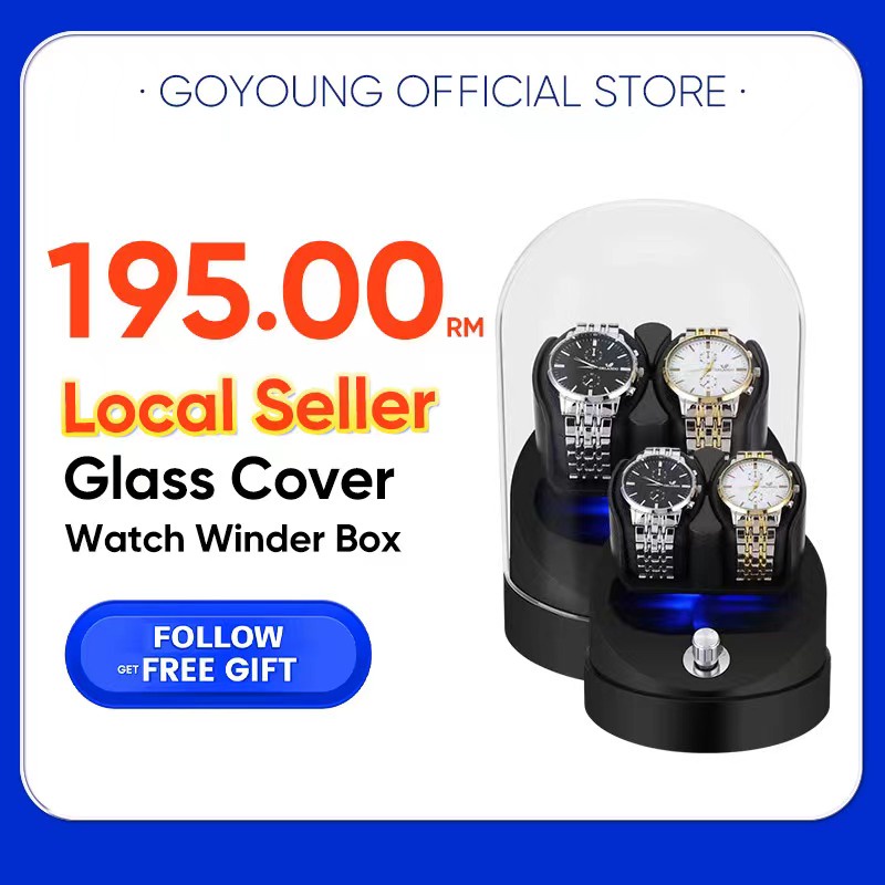 Glass Watch Winder Automatic Watch Winder Box Super Quiet Motor Watch ...