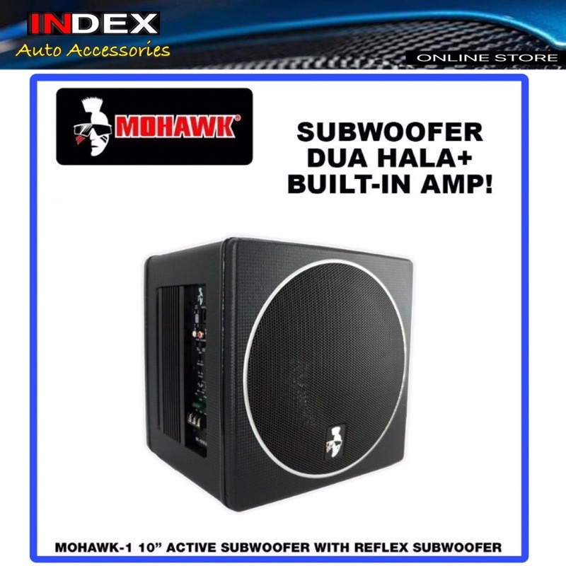 MOHAWK 1 Series 10/8 INCH ACTIVE WOOFER WITH REFLEX SUBWOOFER 500w/360w ...